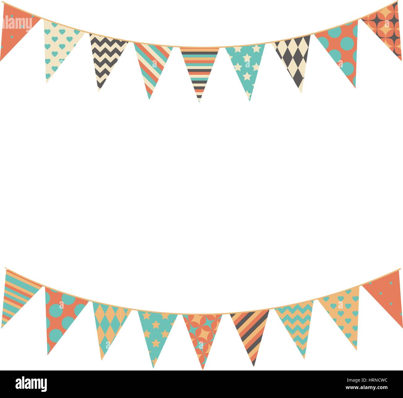 Party bunting background in flat style Stock Vector Image & Art - Alamy