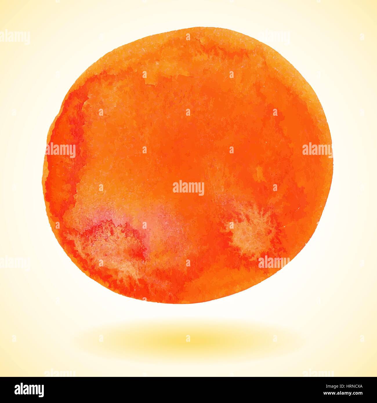 Orange watercolor paint vector circle Stock Vector Image & Art - Alamy