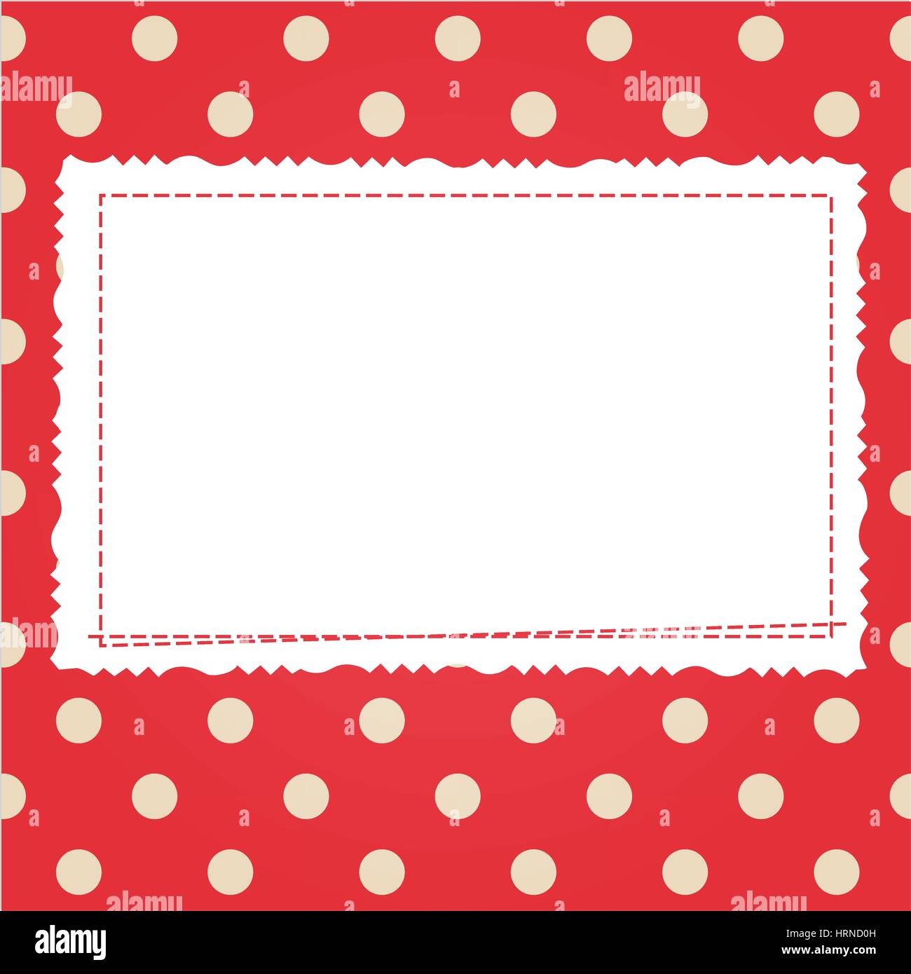 Red And White Polka Dot Border Clip Art