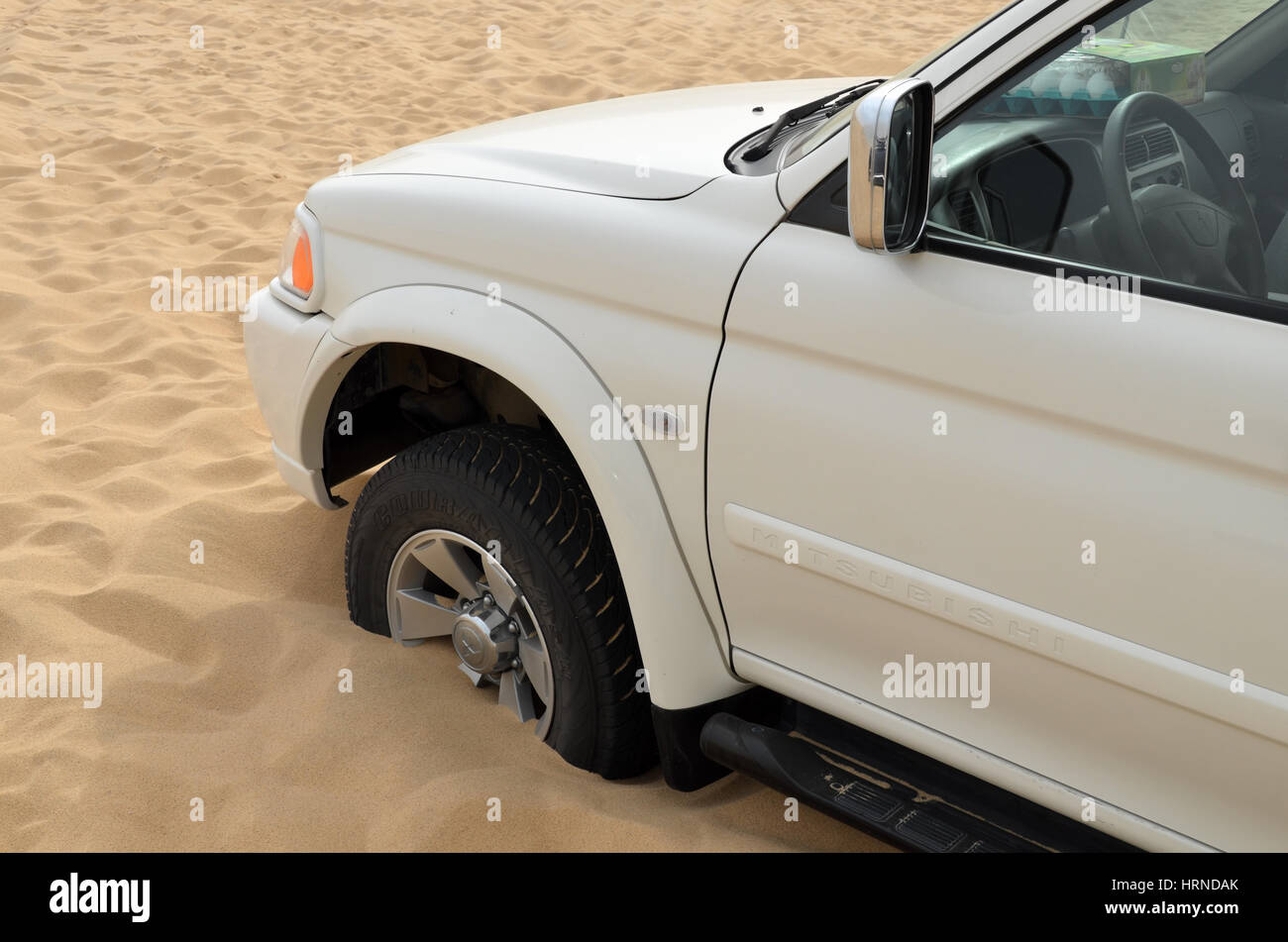 Hazards of a desert drive Stock Photo - Alamy