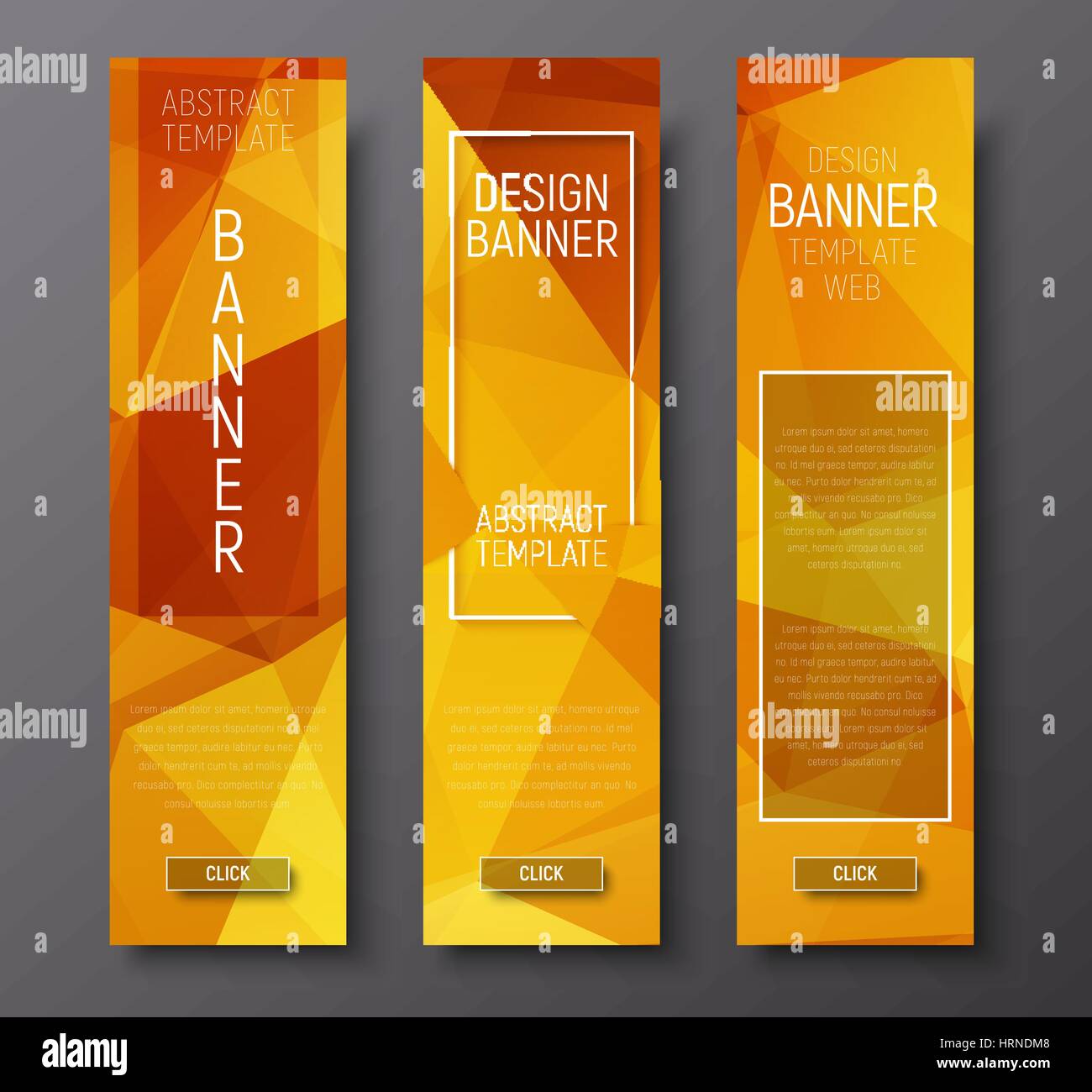 Set vertical banners geometric pattern Stock Vector Images - Alamy