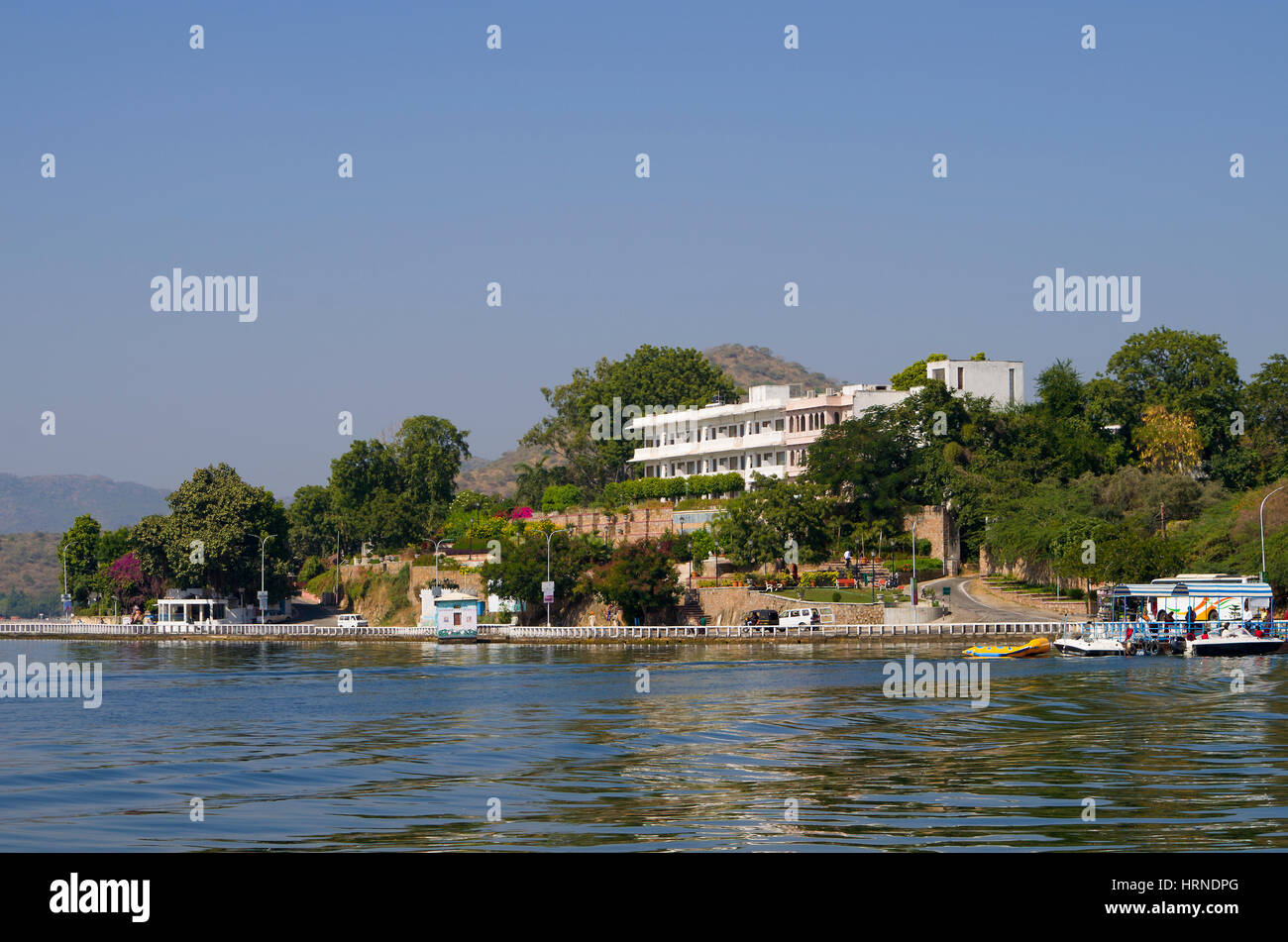 Landscape from above in India the city of Udaipur Stock Photo - Alamy