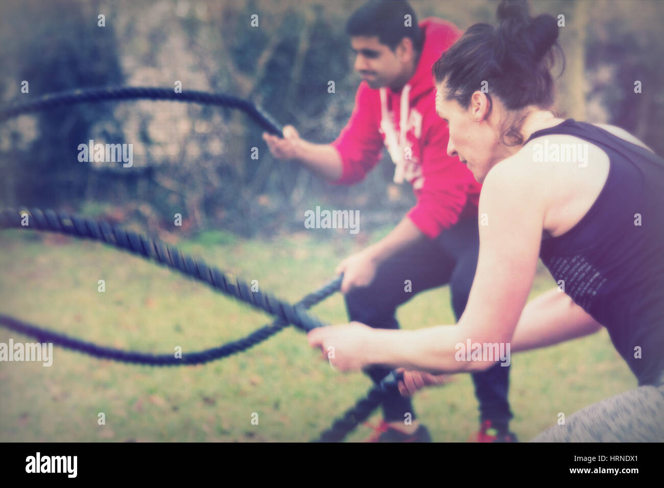 People doing keep fit exercise in the park Stock Photo - Alamy