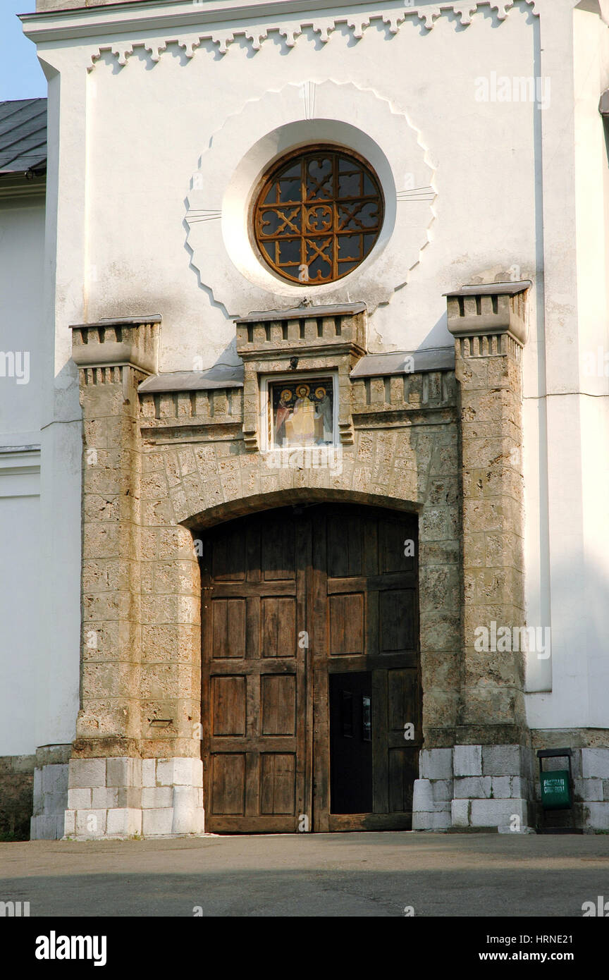 TISMANA, ROMANIA - AUGUST 21, 2008: The newly renovated Tismana ...