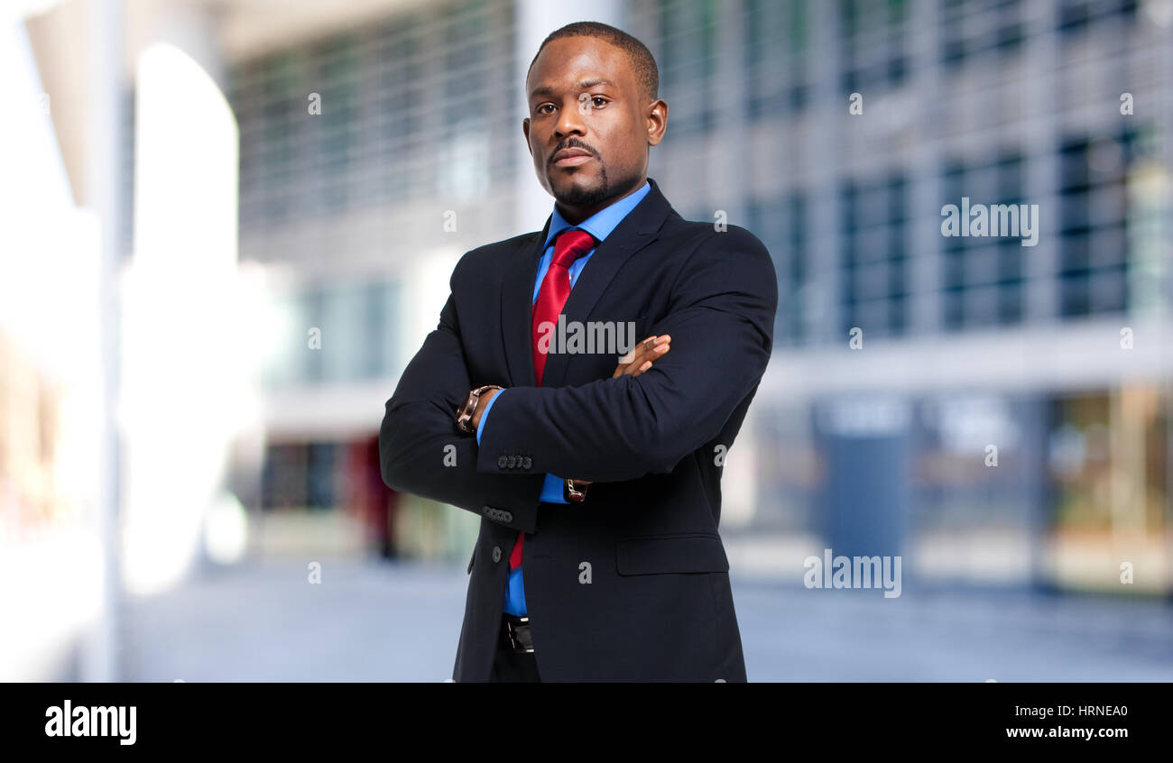 Black male manager portrait Stock Photo - Alamy