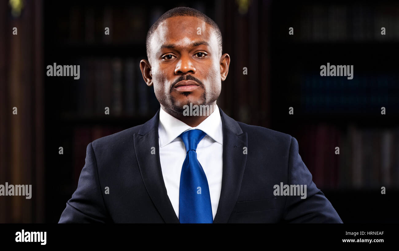 Black lawyer portrait Stock Photo - Alamy