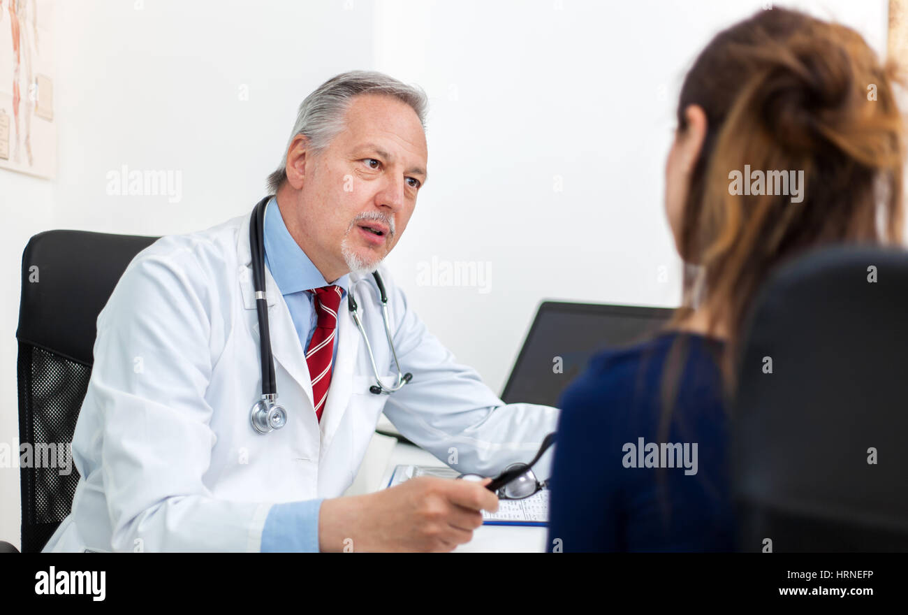 Doctor talking patient menopause hi-res stock photography and images ...