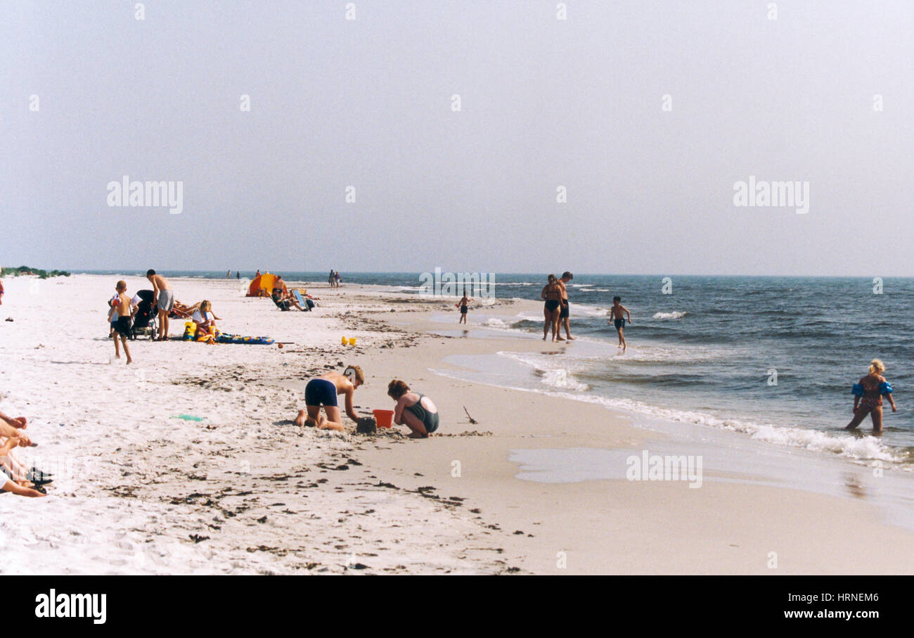BORNHOLM Dueodde known for its fine white sand beach Stock Photo - Alamy
