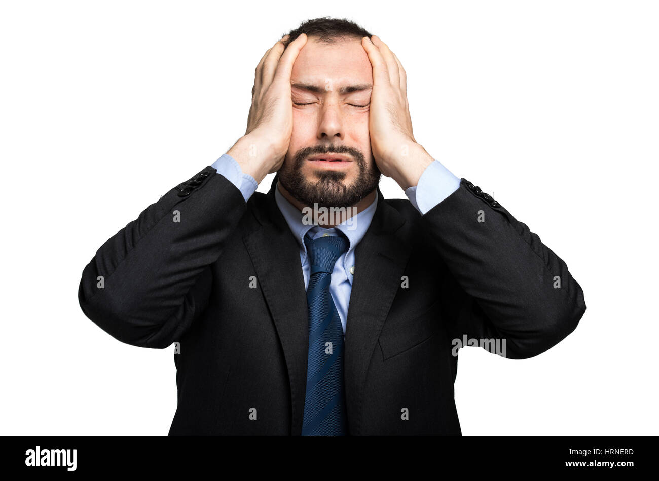 Portrait of a desperate businessman Stock Photo - Alamy