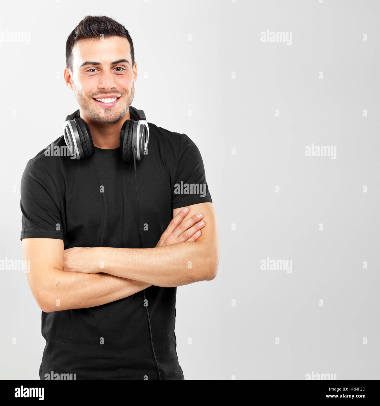 Deejay isolated on white Stock Photo - Alamy