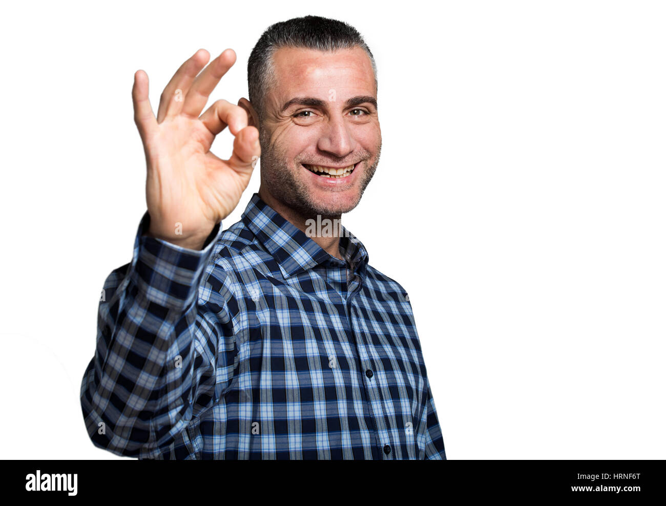 Doing the ok sign hi-res stock photography and images - Alamy