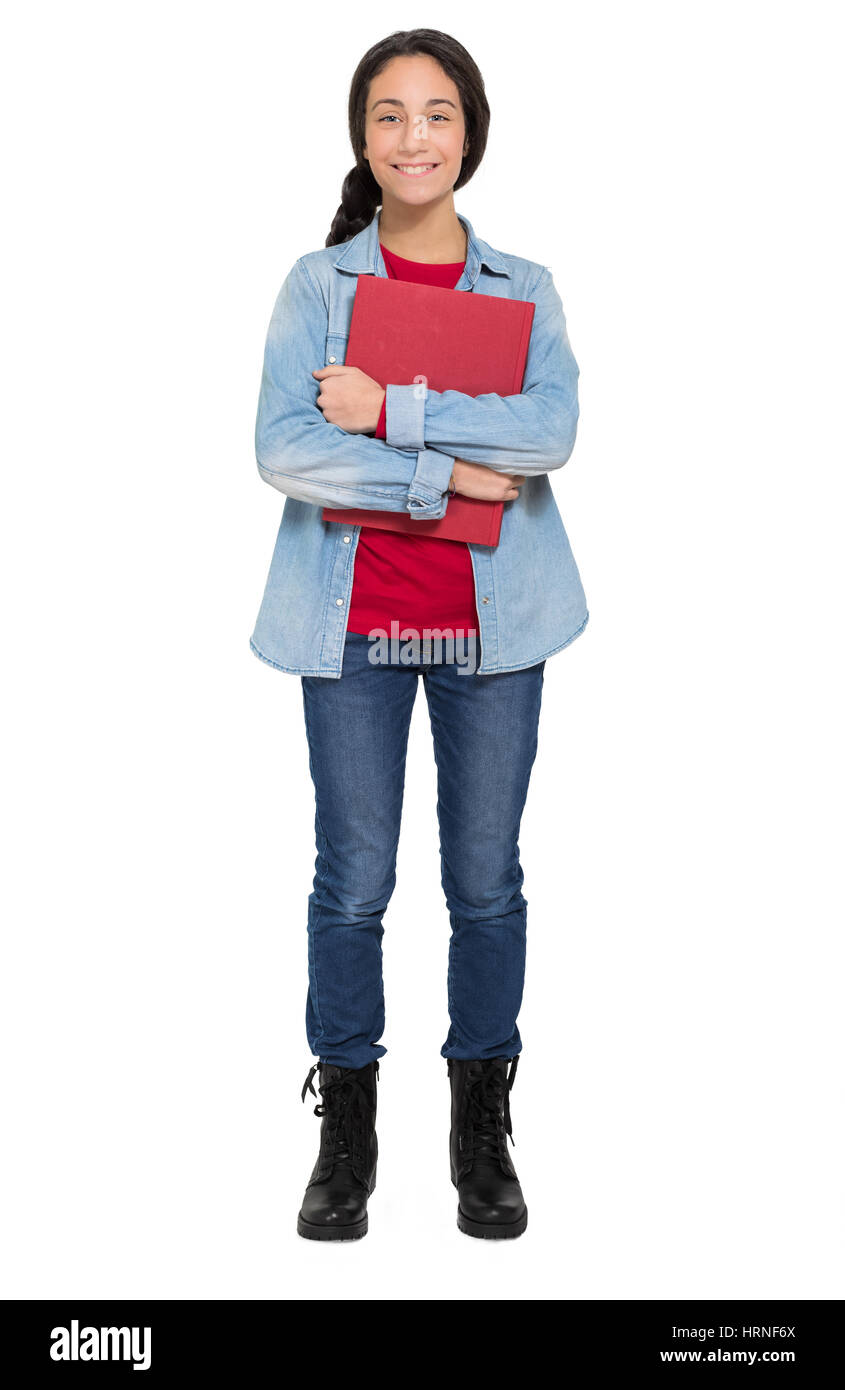 Cute student girl class Cut Out Stock Images & Pictures - Alamy