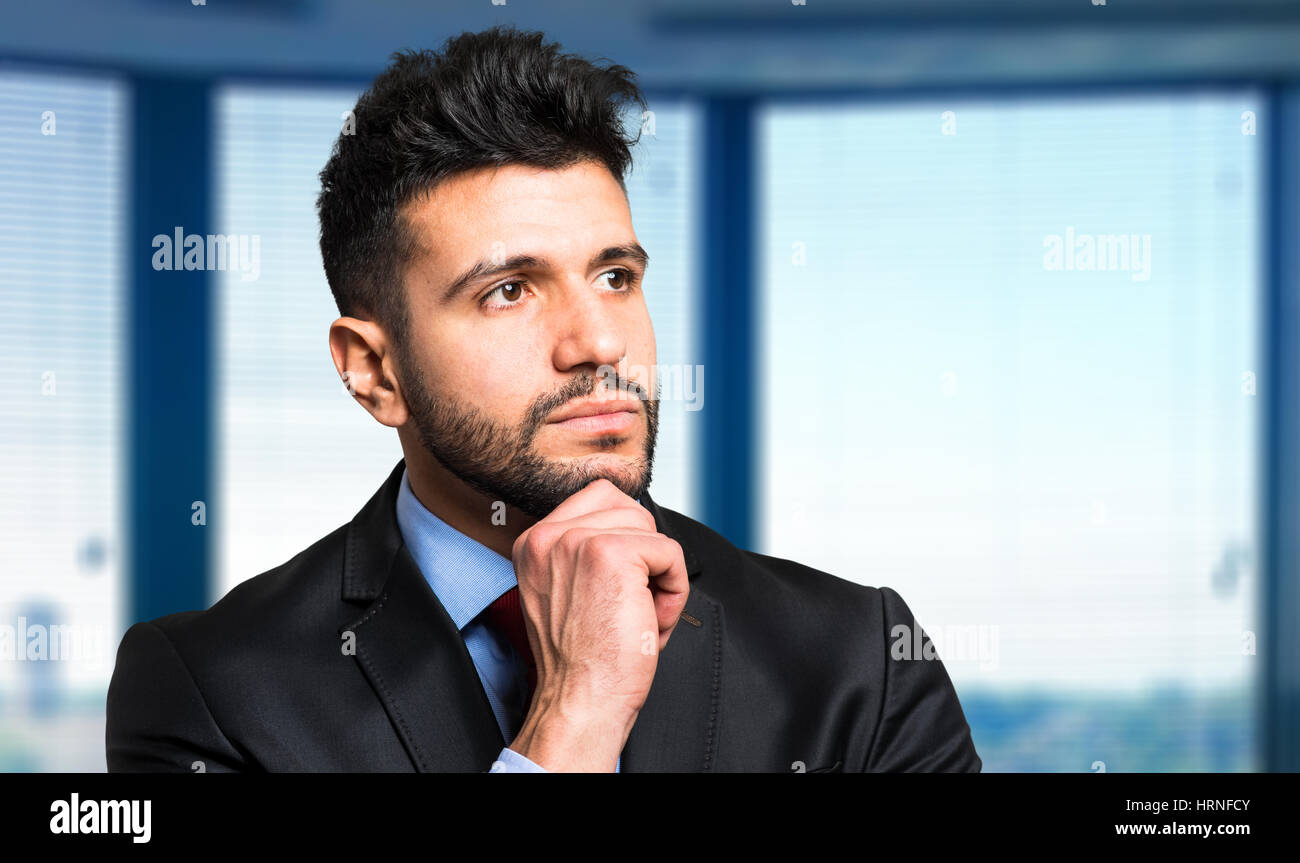 Management pensive hi-res stock photography and images - Alamy