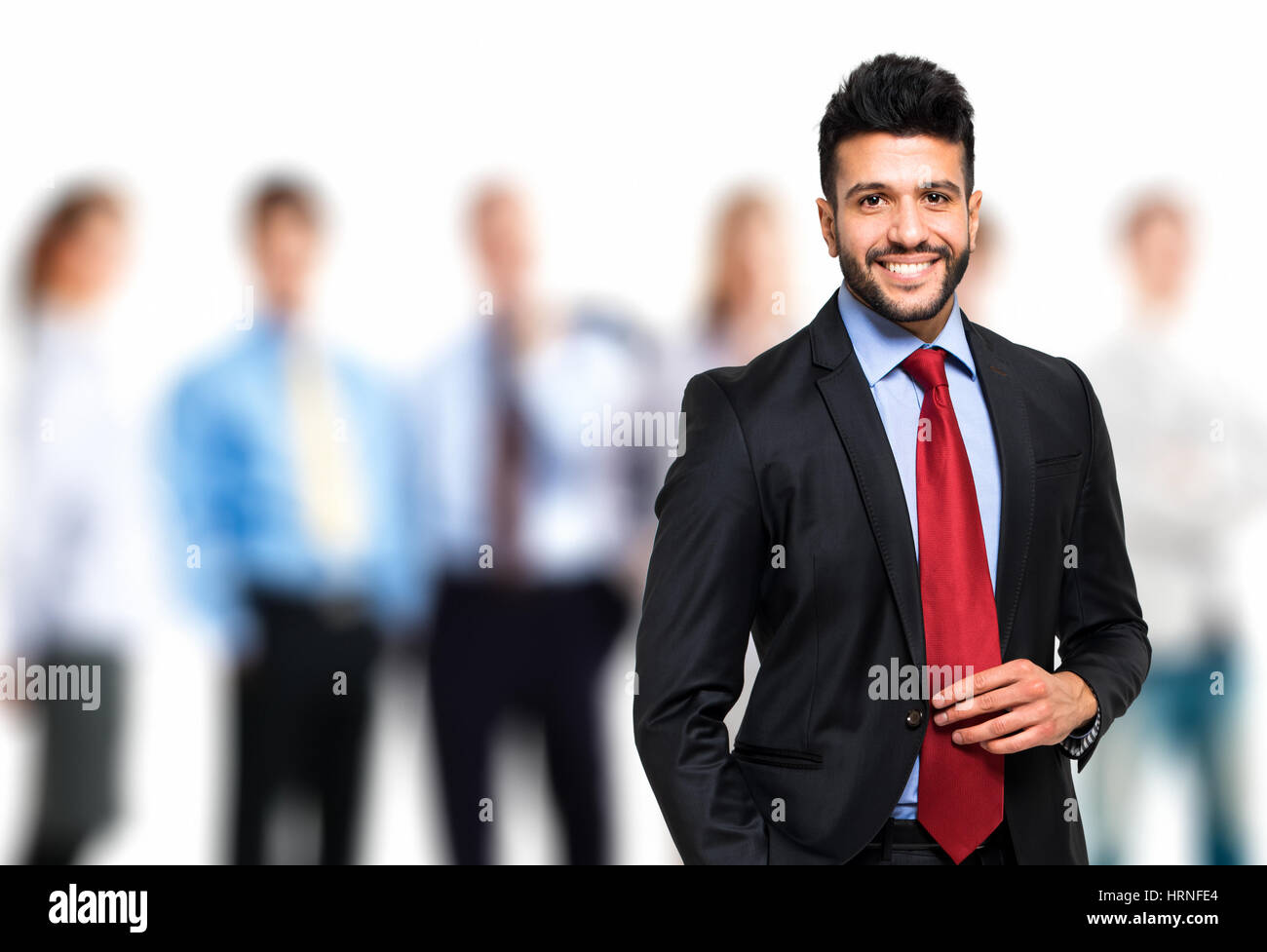 Team leader happiness arms hi-res stock photography and images - Alamy