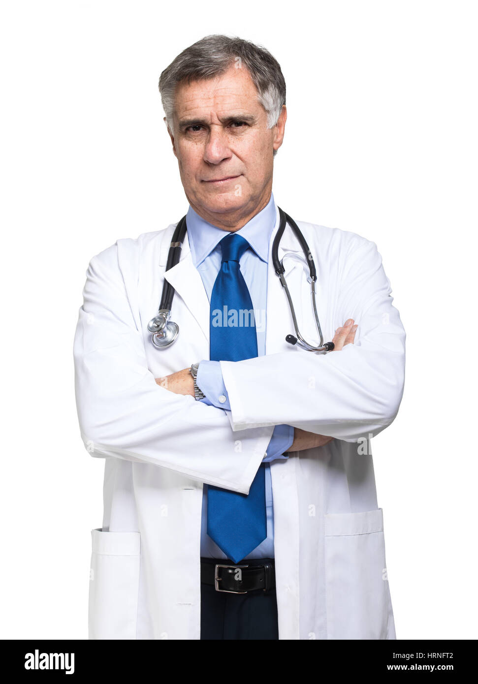 Portrait of a senior doctor Stock Photo - Alamy