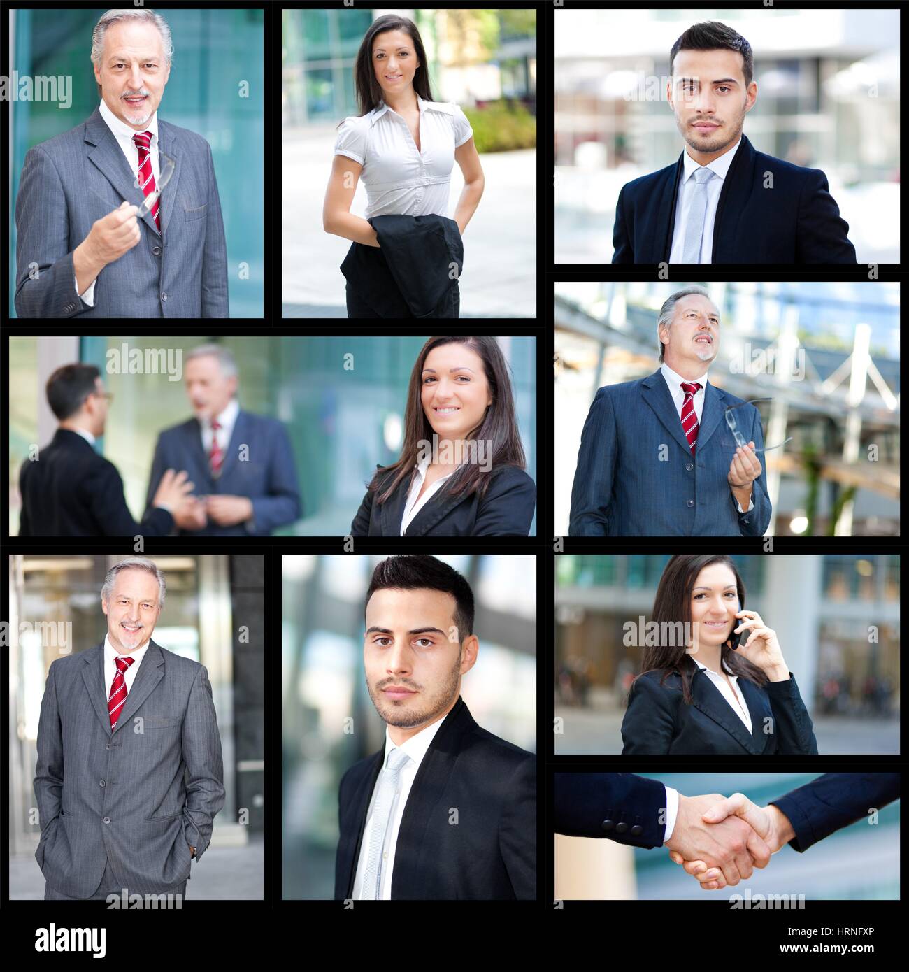 Business people composition Stock Photo - Alamy