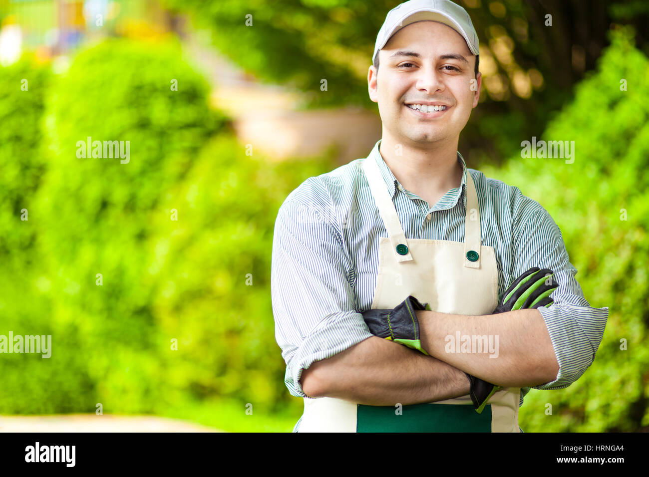Portrait of a professional gardener Stock Photo - Alamy