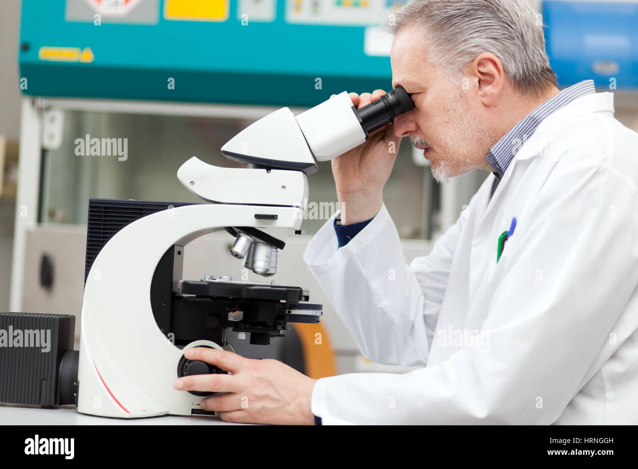 Researcher at work in a laboratory Stock Photo - Alamy