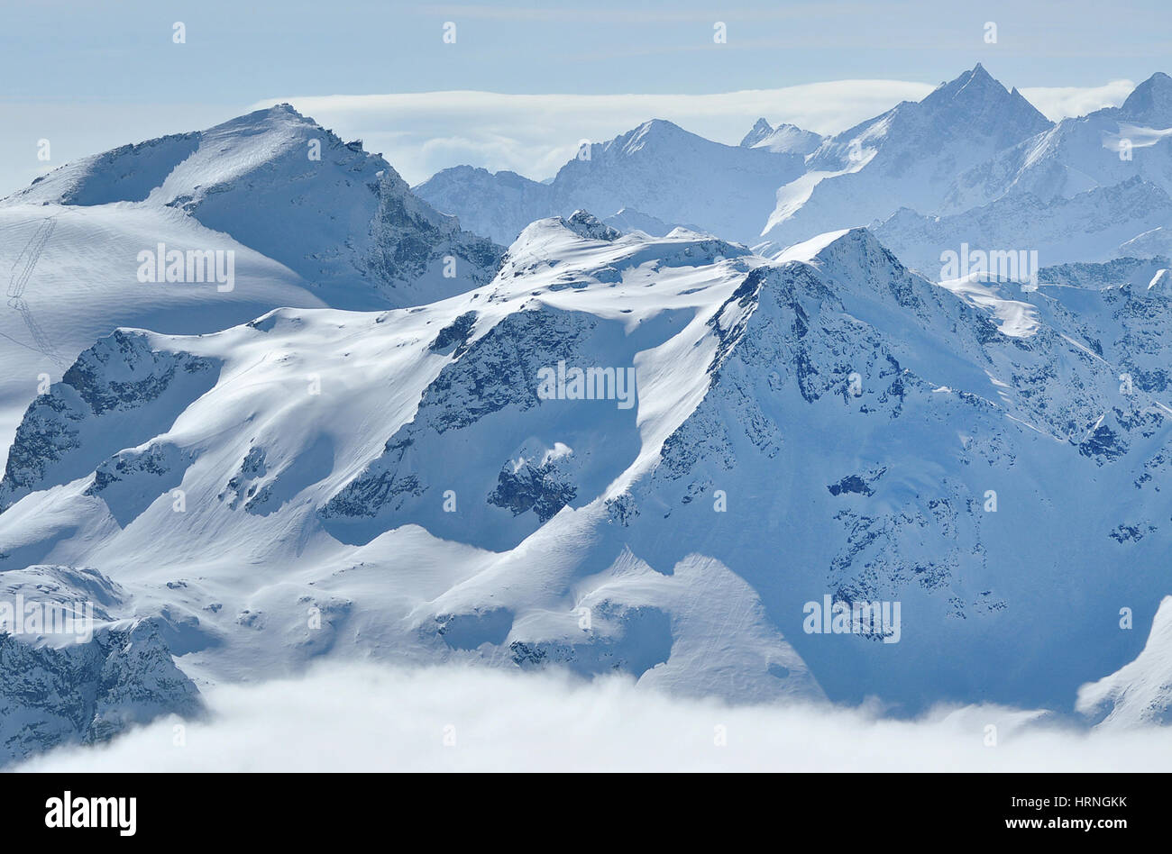 Winter in the Alps Stock Photo - Alamy
