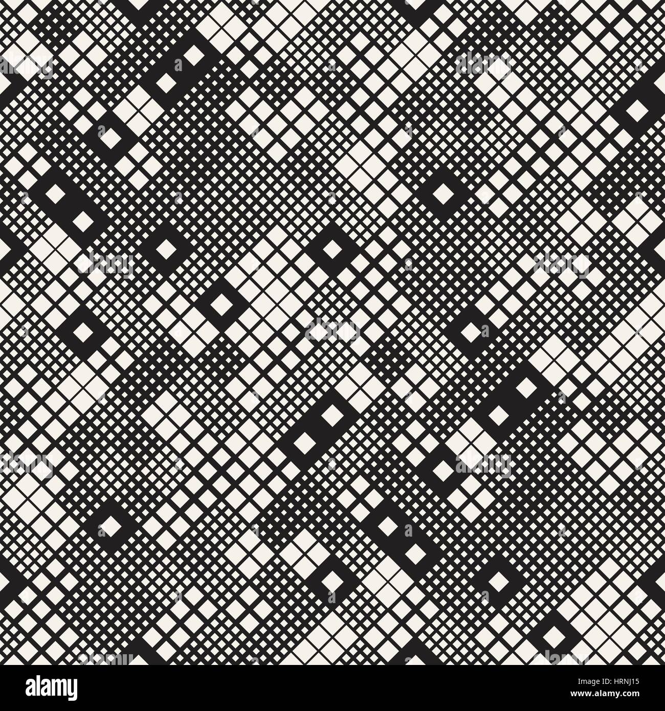 Modern Stylish Halftone Texture. Endless Abstract Background With Random Size Squares. Vector ...