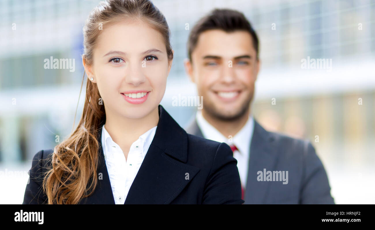 Young business partners in the office Stock Photo - Alamy