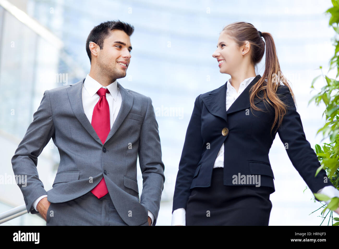 Talking outdoor hi-res stock photography and images - Alamy