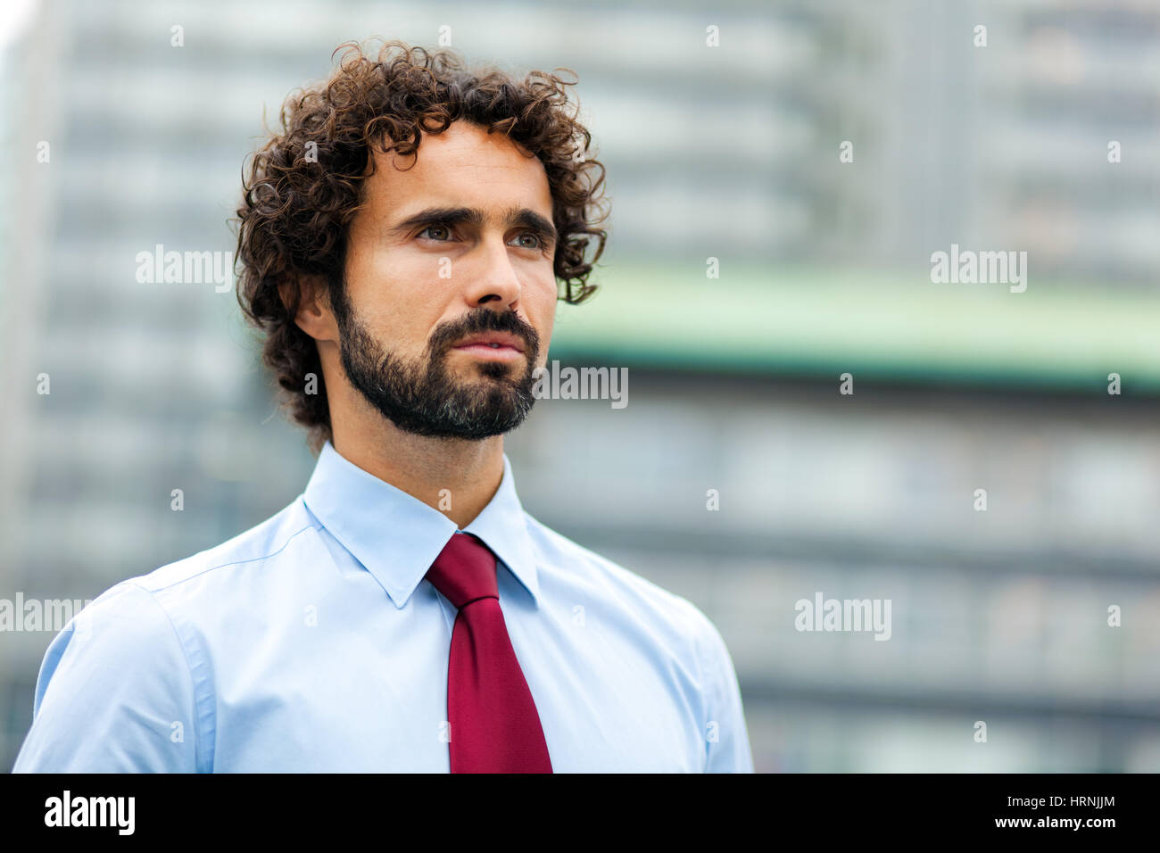 Handsome male manager outdoor Stock Photo - Alamy