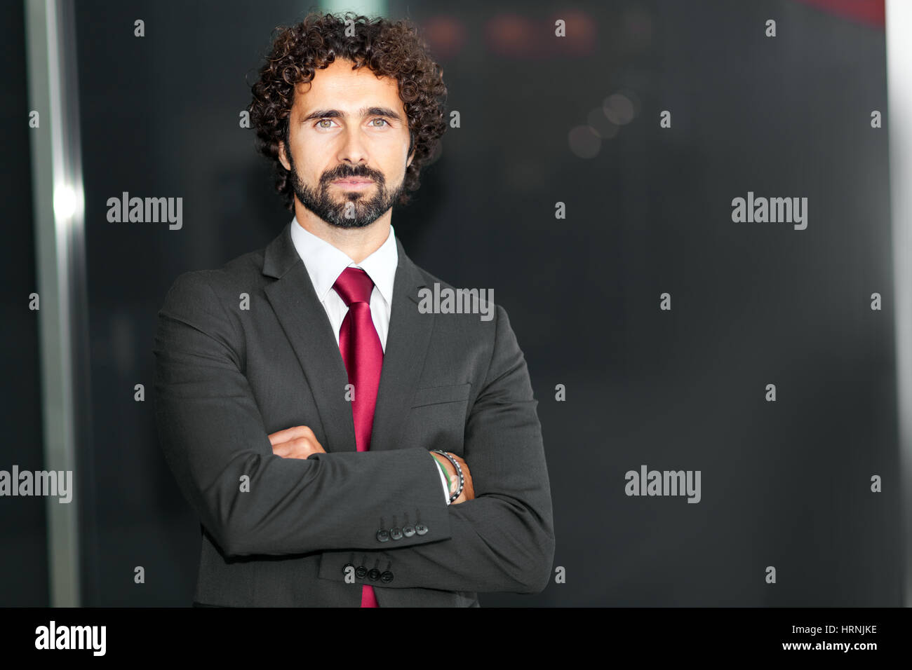Handsome male manager outdoor Stock Photo - Alamy