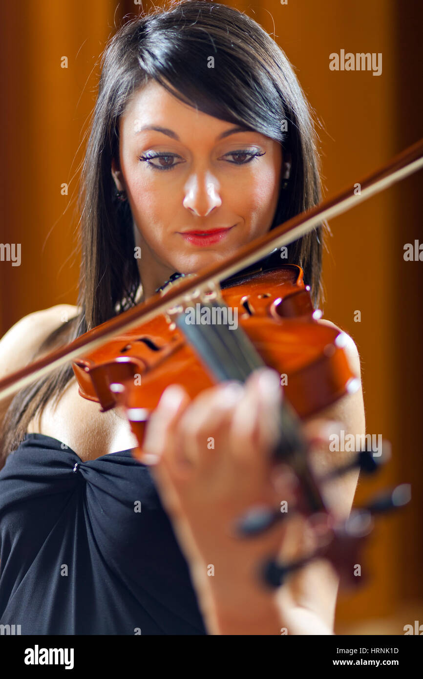 Woman playing viola hi-res stock photography and images - Alamy