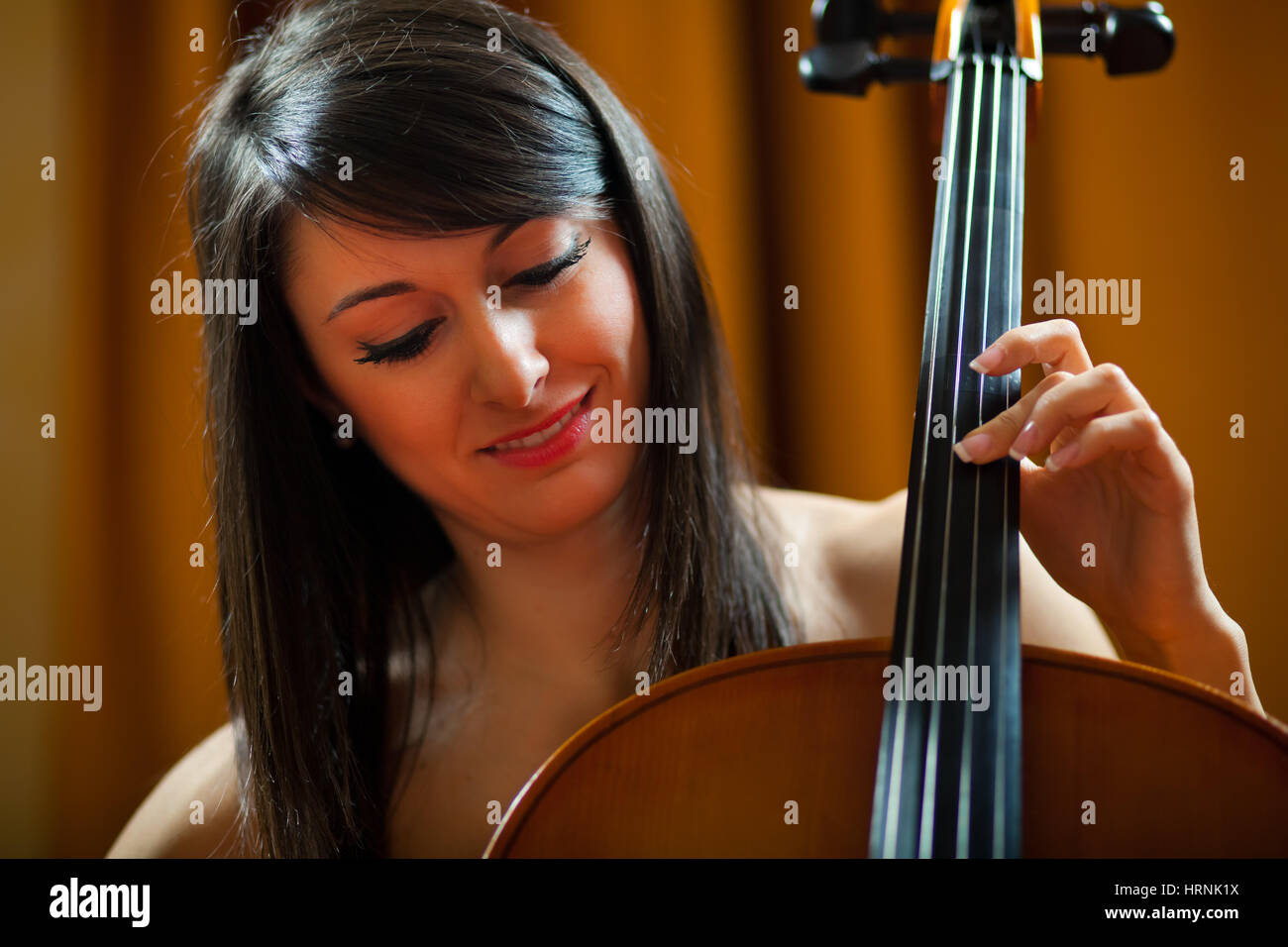 Woman playing viola Stock Photo - Alamy