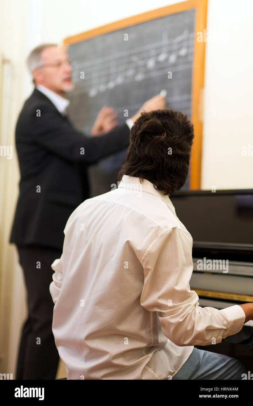 Music lesson senior hi-res stock photography and images - Alamy