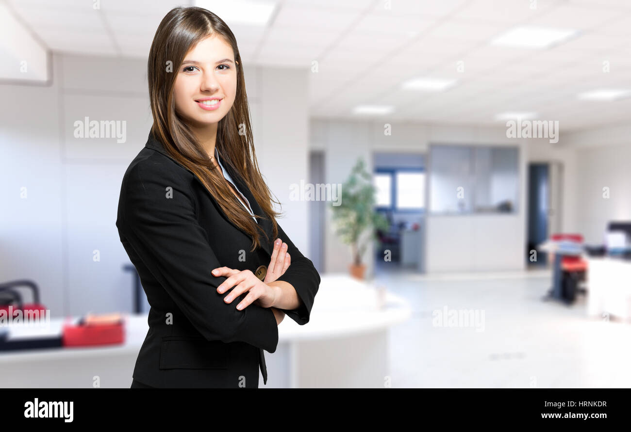 Business woman in her office Stock Photo - Alamy