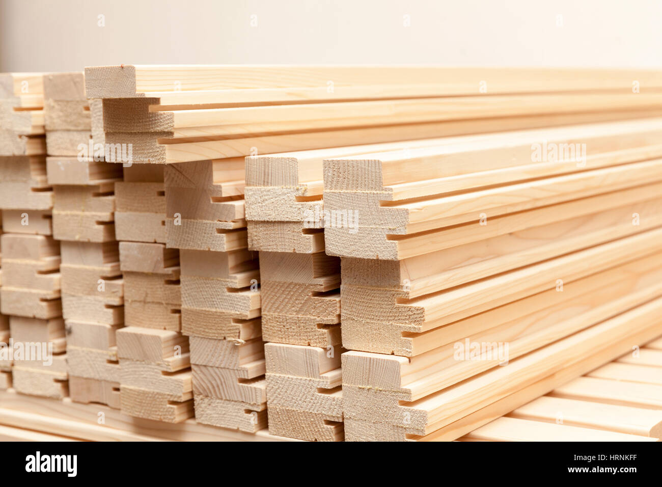 Wooden panels stacked in a pile Stock Photo - Alamy