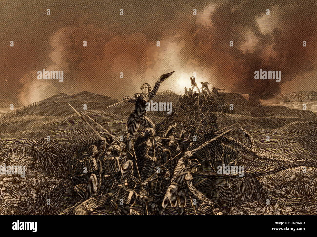 Battle of Stony Point, 1779 Stock Photo - Alamy