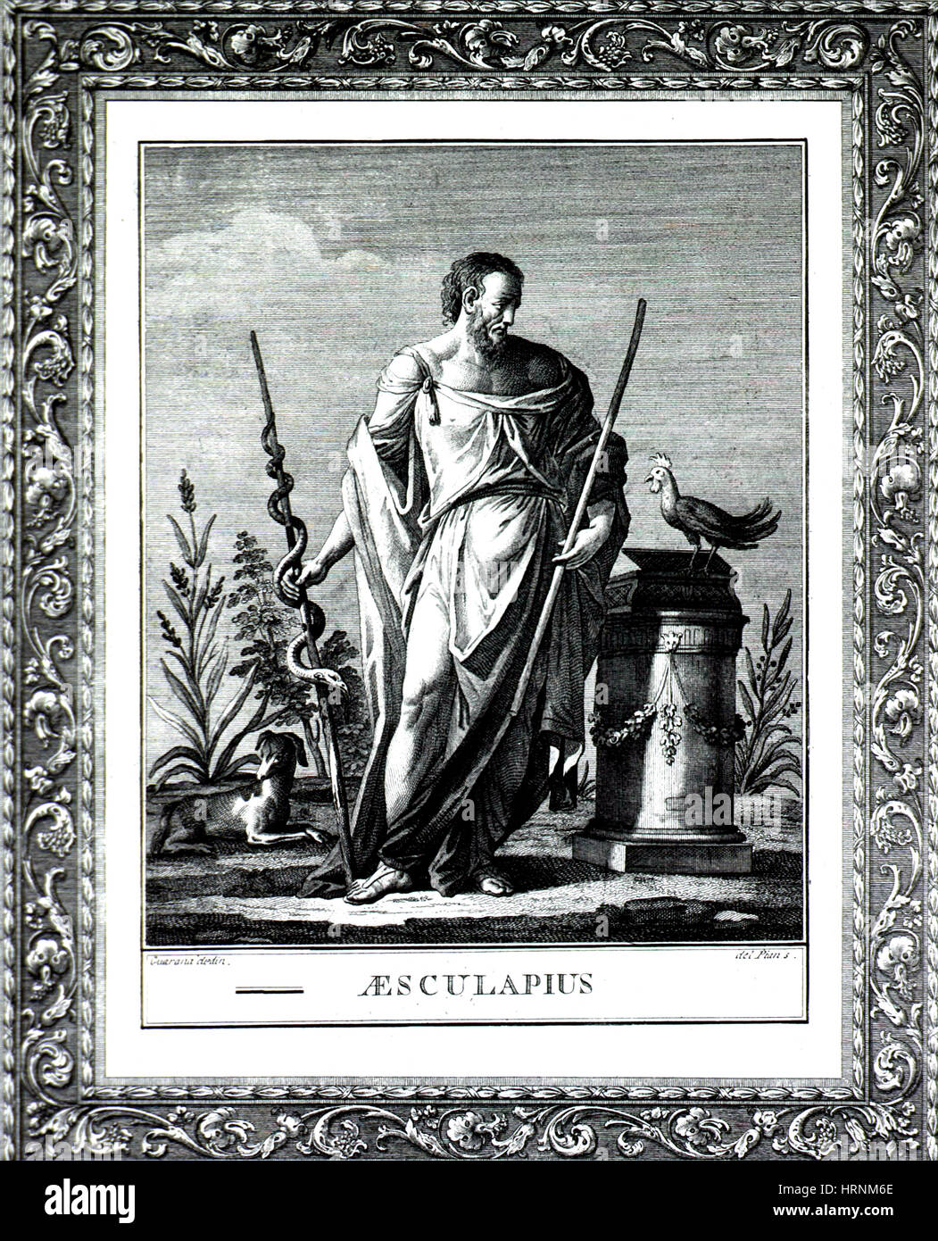 Aesculapius, Greek God of Medicine and Healing Stock Photo - Alamy