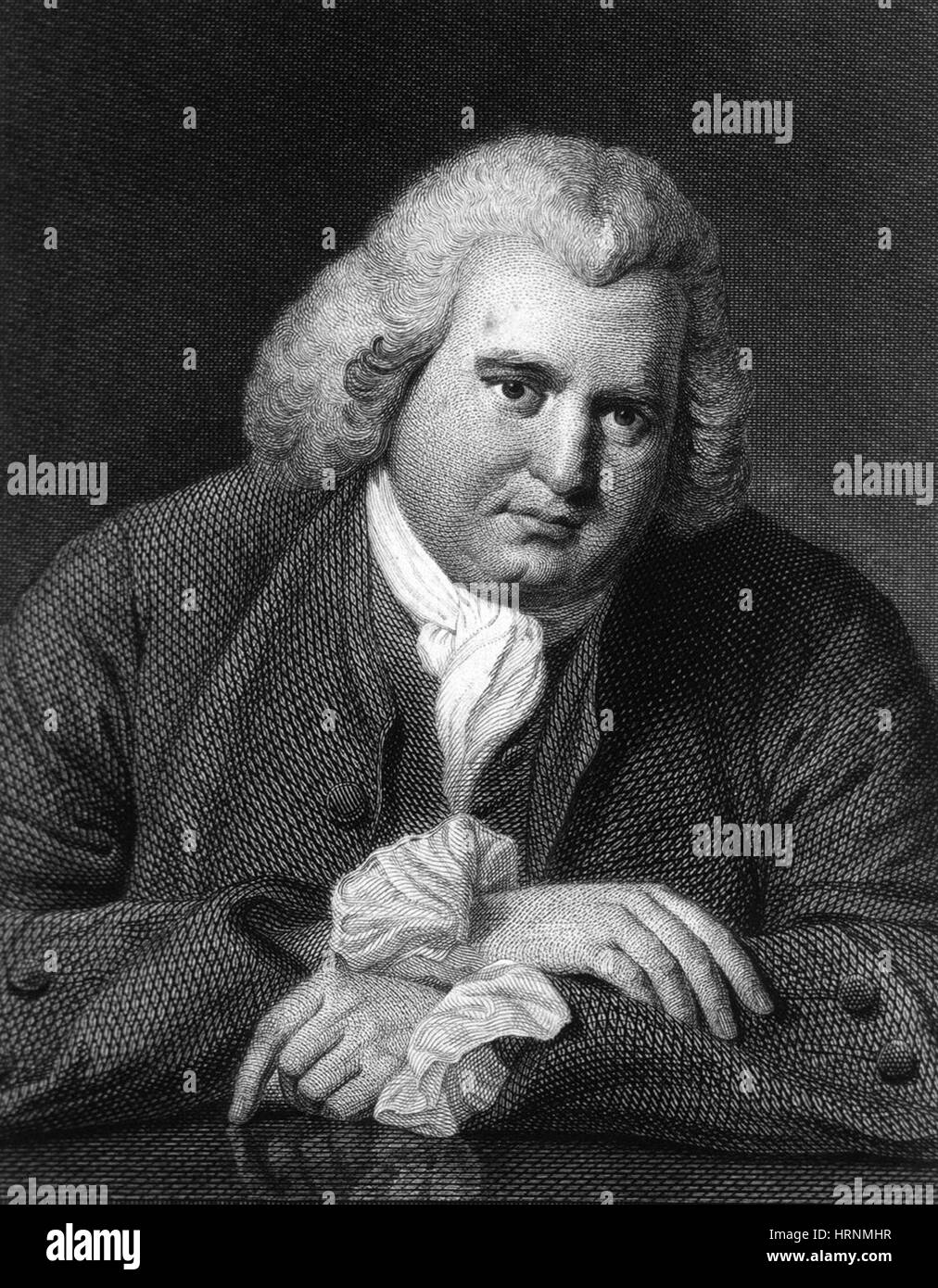 Erasmus Darwin, English Polymath Stock Photo - Alamy