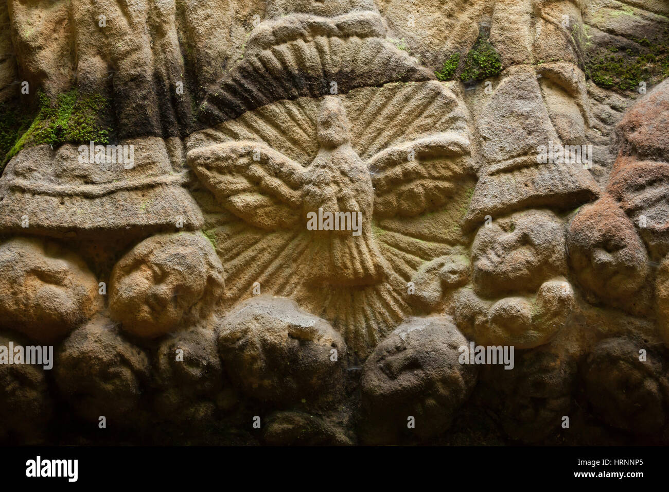 Holy Spirit depicted in the Holy Trinity altar in the forest next to ...