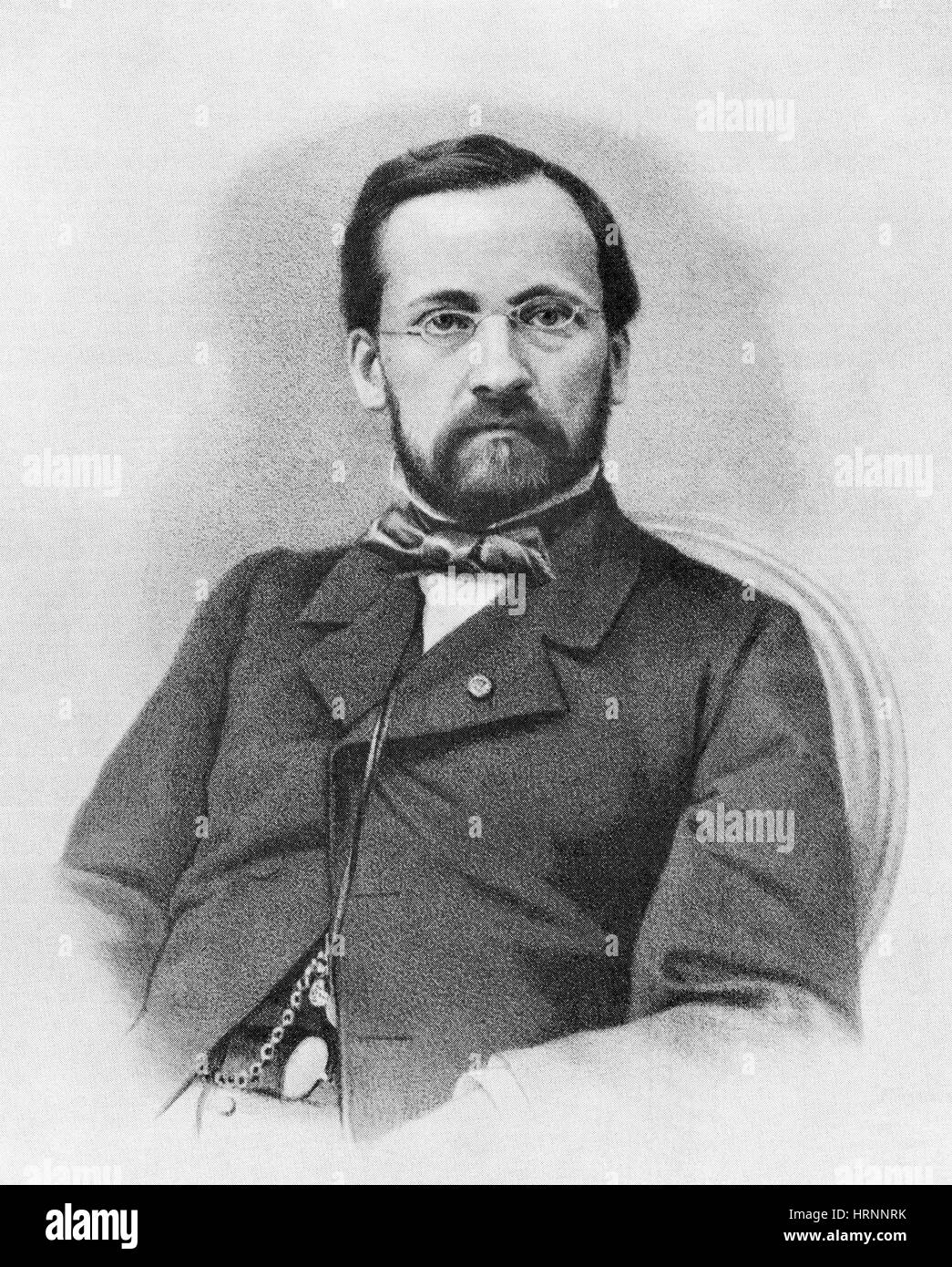 19th century germ theory louis pasteur Black and White Stock Photos ...