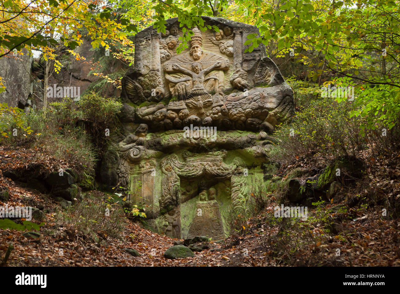Holy Trinity altar in the forest next to the village of Marenicky in ...
