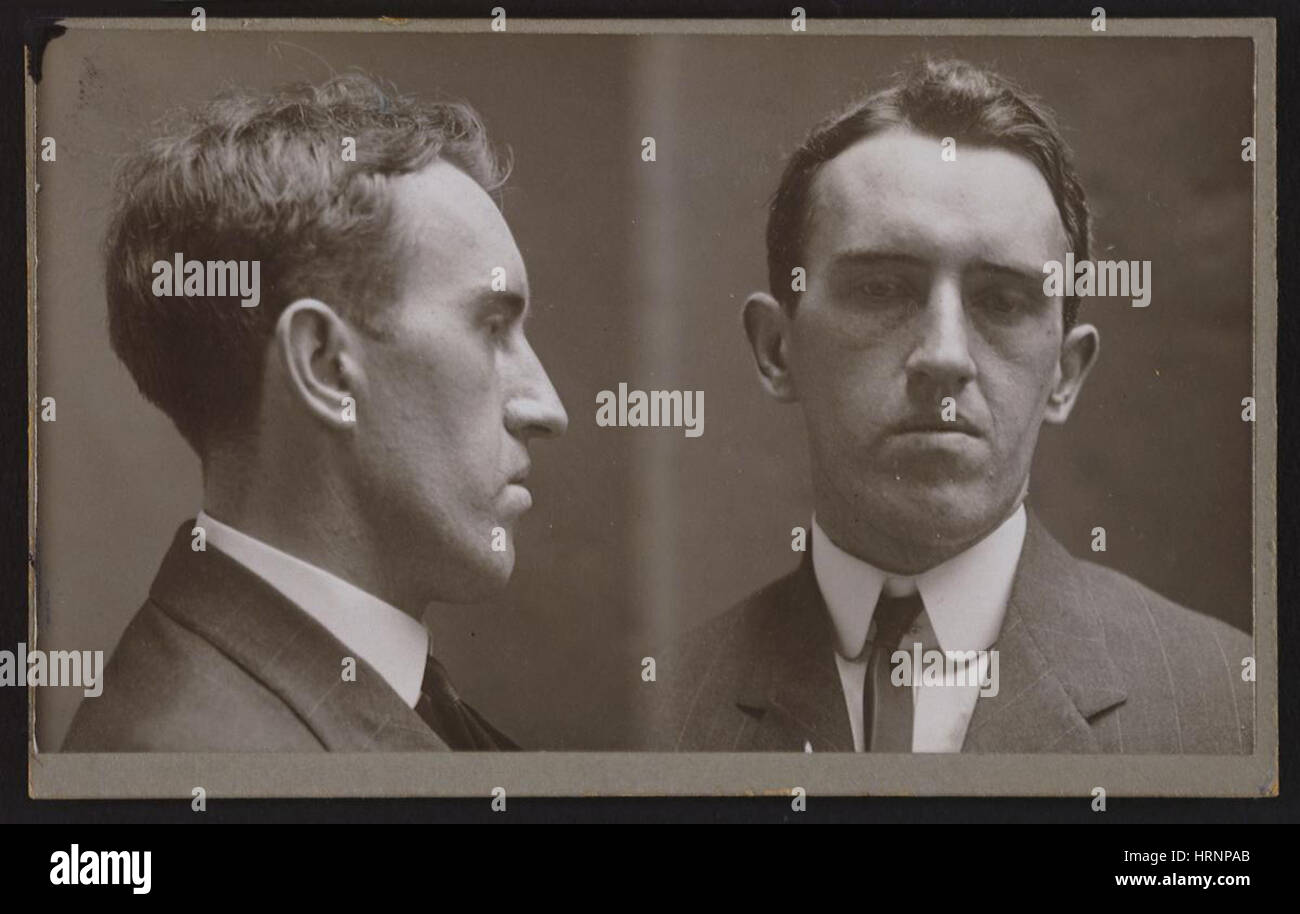 Bertillon Card, 1911, 1 of 2 Stock Photo - Alamy