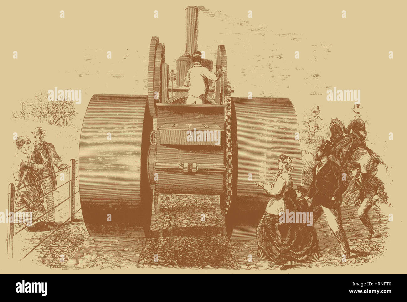 Steamroller illustration hi-res stock photography and images - Alamy