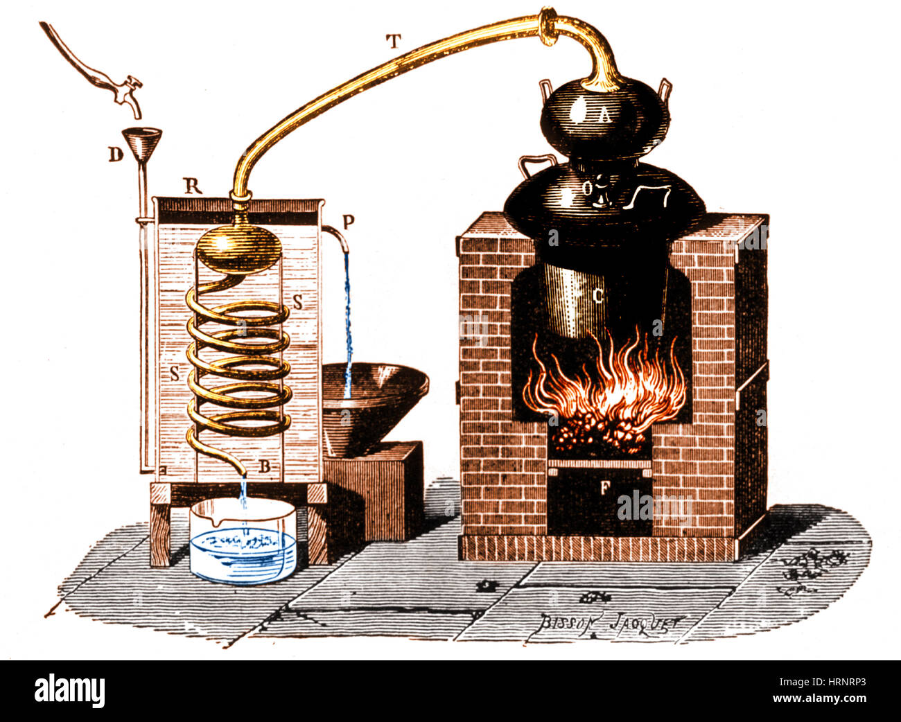 Distillation apparatus drawing hi-res stock photography and images - Alamy
