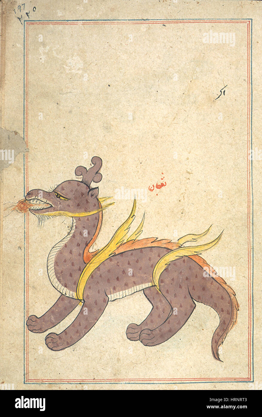 Islamic Dragon, 17th century Stock Photo - Alamy