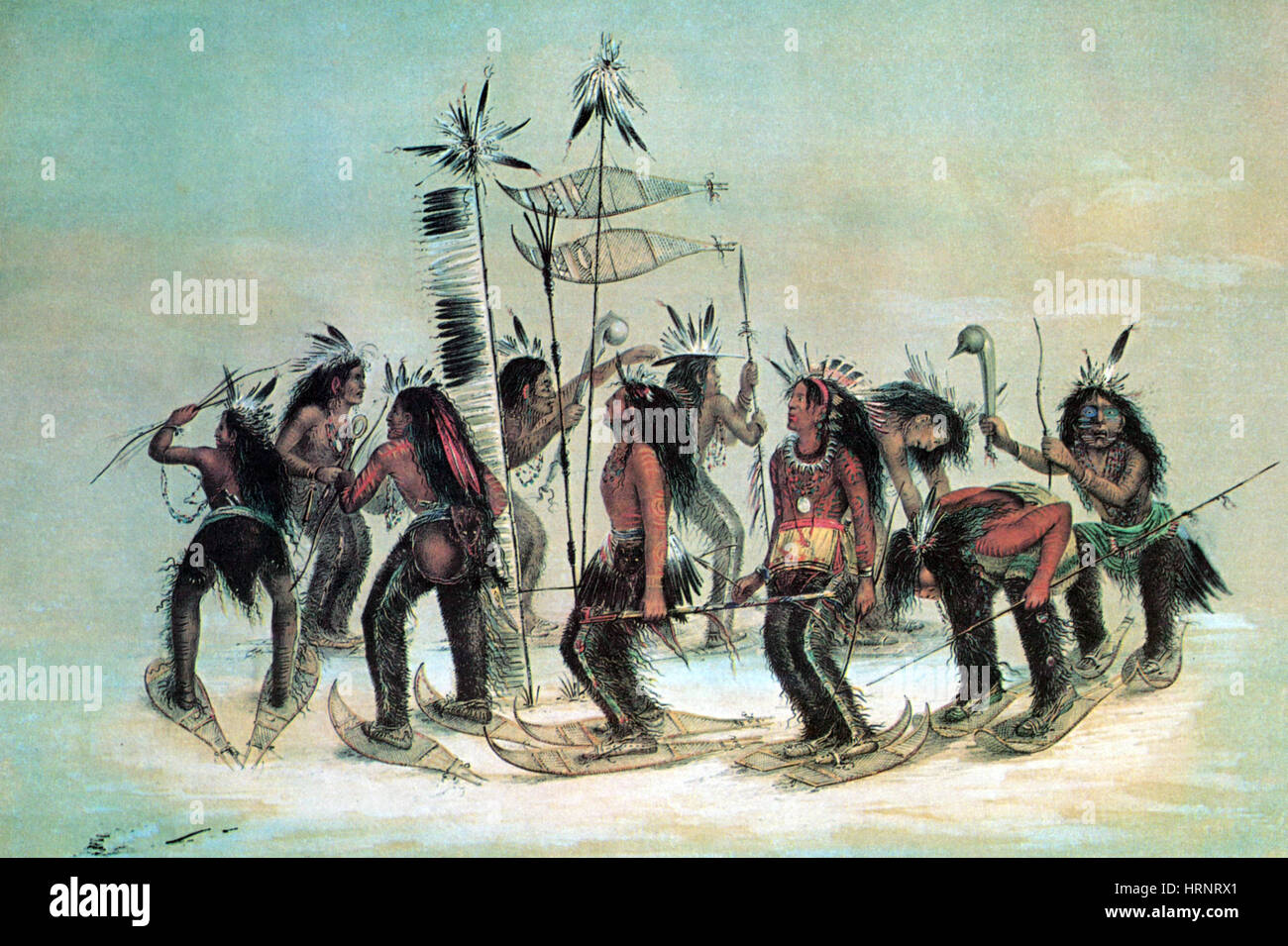 Native American Indian Snow-Shoe Dance Stock Photo - Alamy