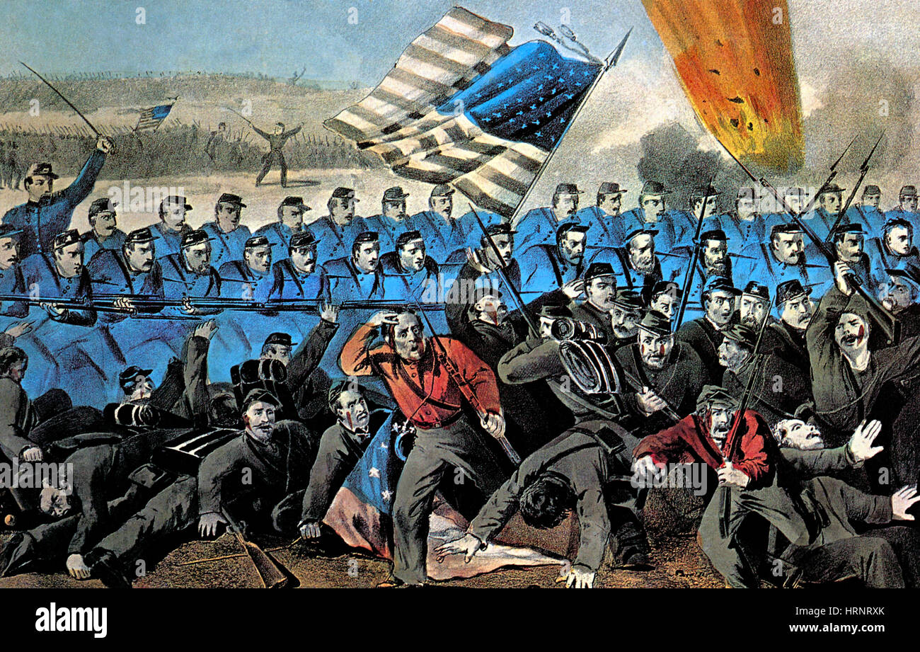 American Civil War, Battle of Malvern Hill, 1862 Stock Photo - Alamy