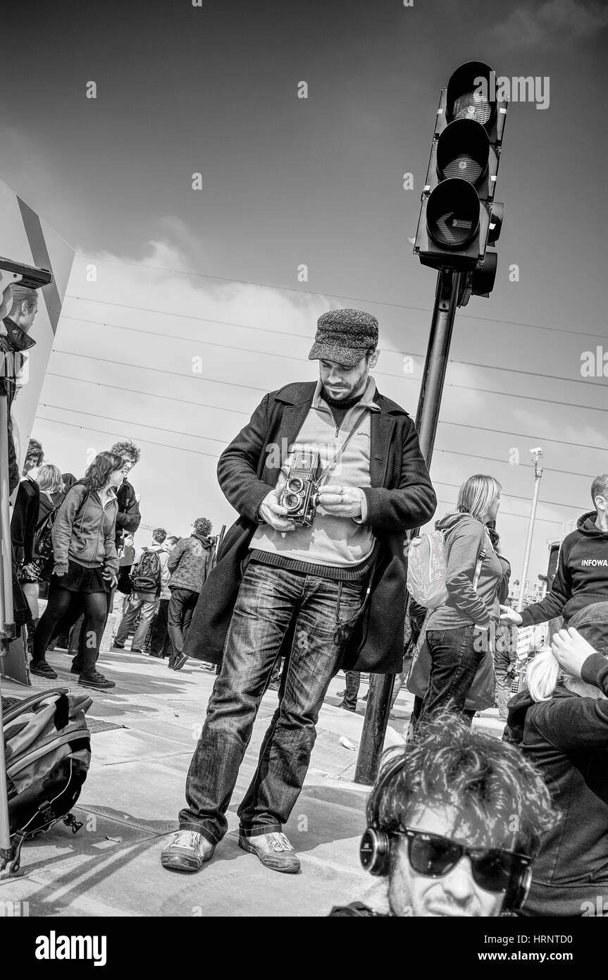 Angry protest march Black and White Stock Photos & Images - Alamy