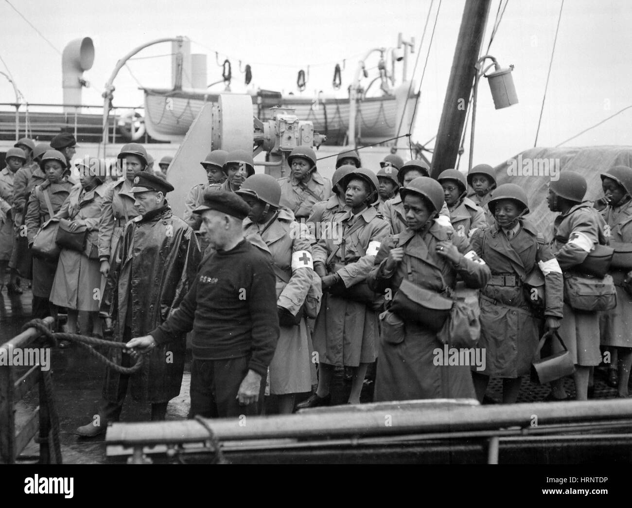 WWII, African-American Army Nurses, 1944 Stock Photo - Alamy