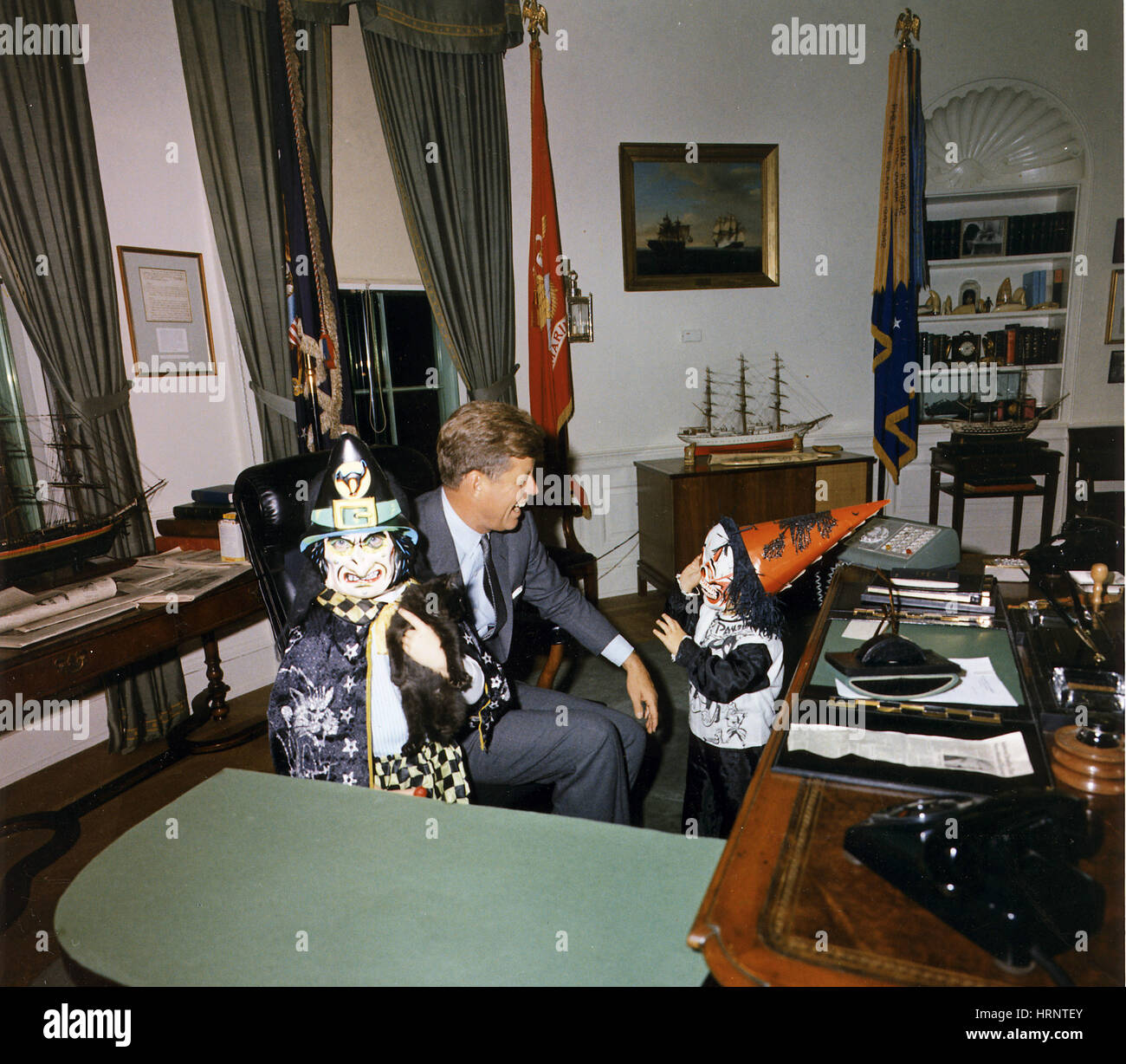 Halloween in the White House, 1963 Stock Photo - Alamy