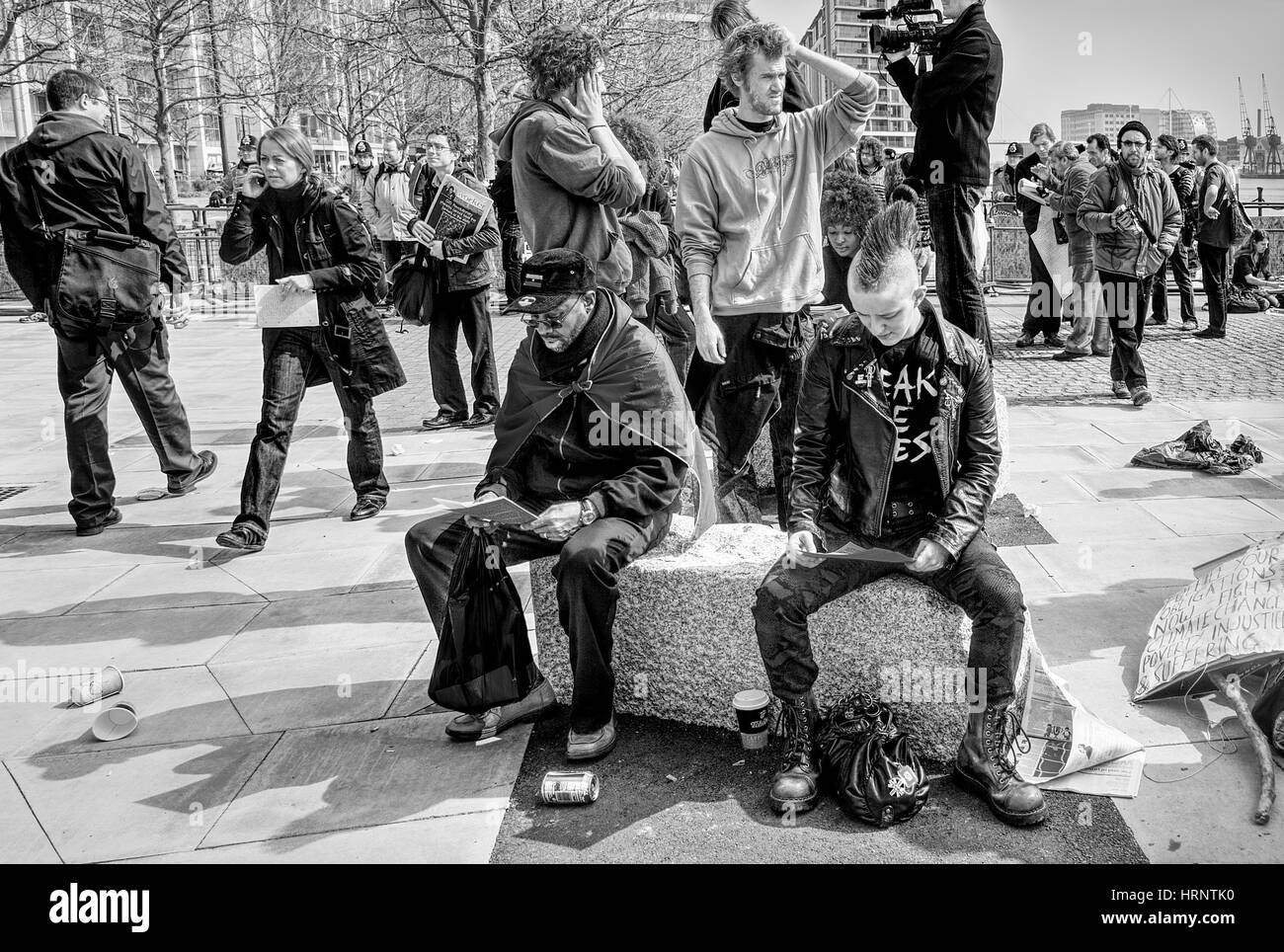 Angry protest march Black and White Stock Photos & Images - Alamy