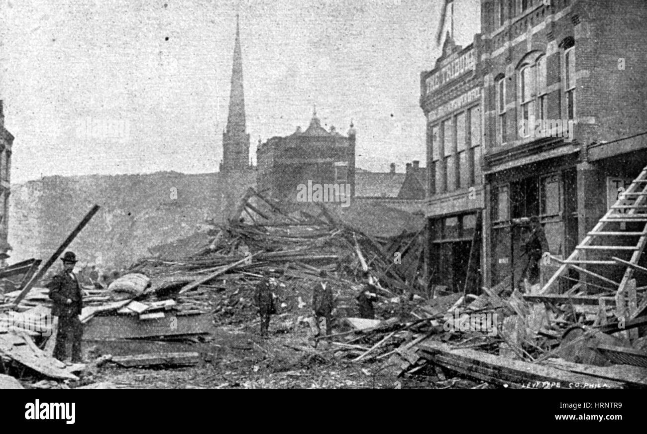 Johnstown Flood, 1889 Stock Photo - Alamy